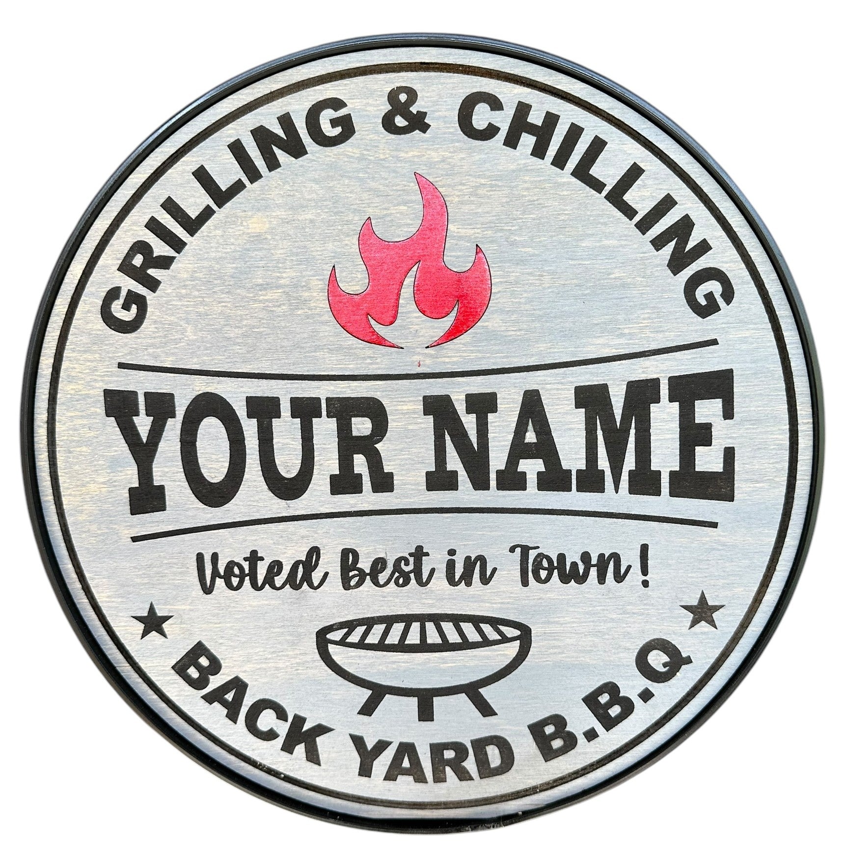 Custom Grill & Chill Sign – Best BBQ in Town!