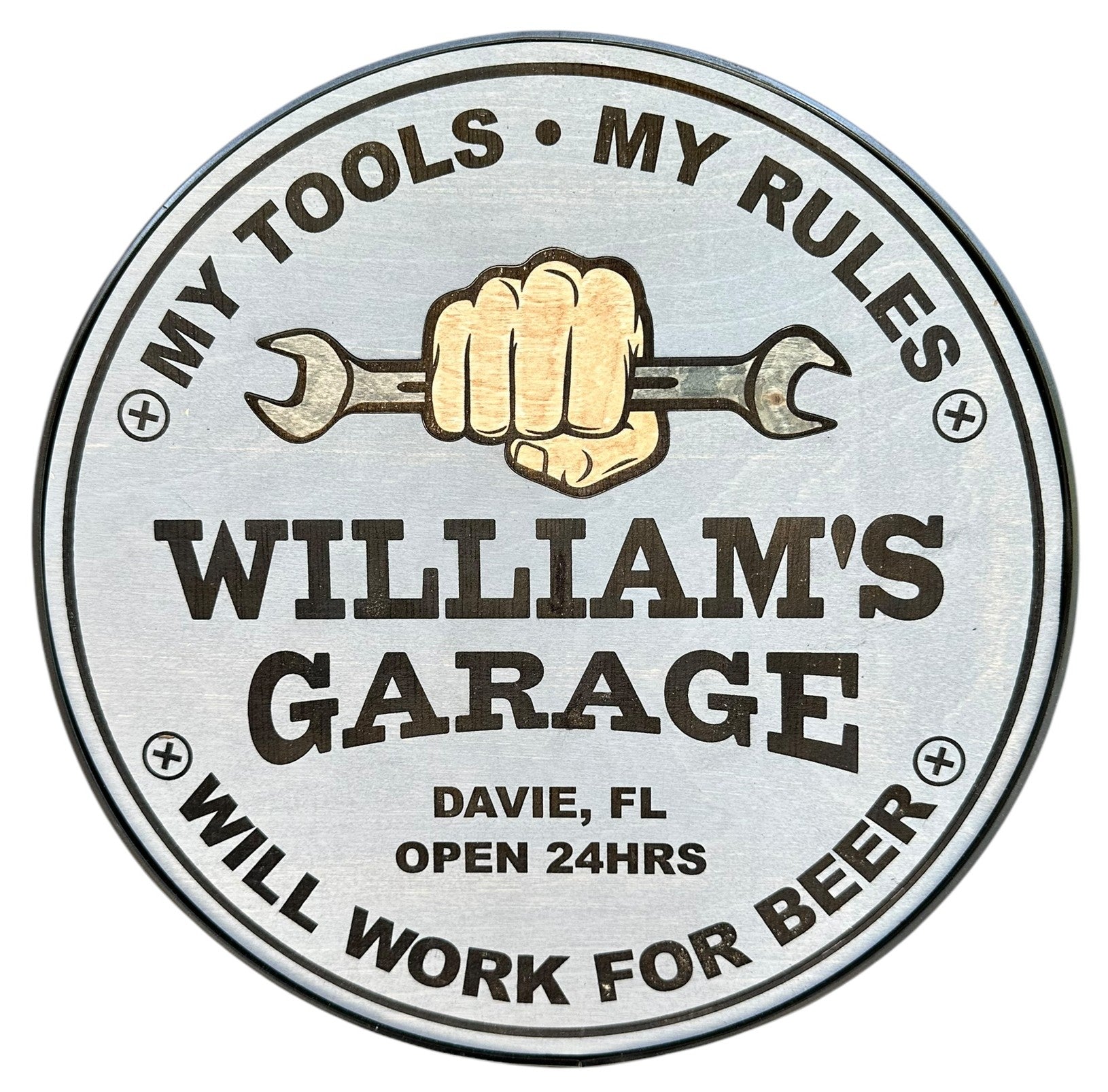 Custom Garage Sign – My Tools, My Rules!