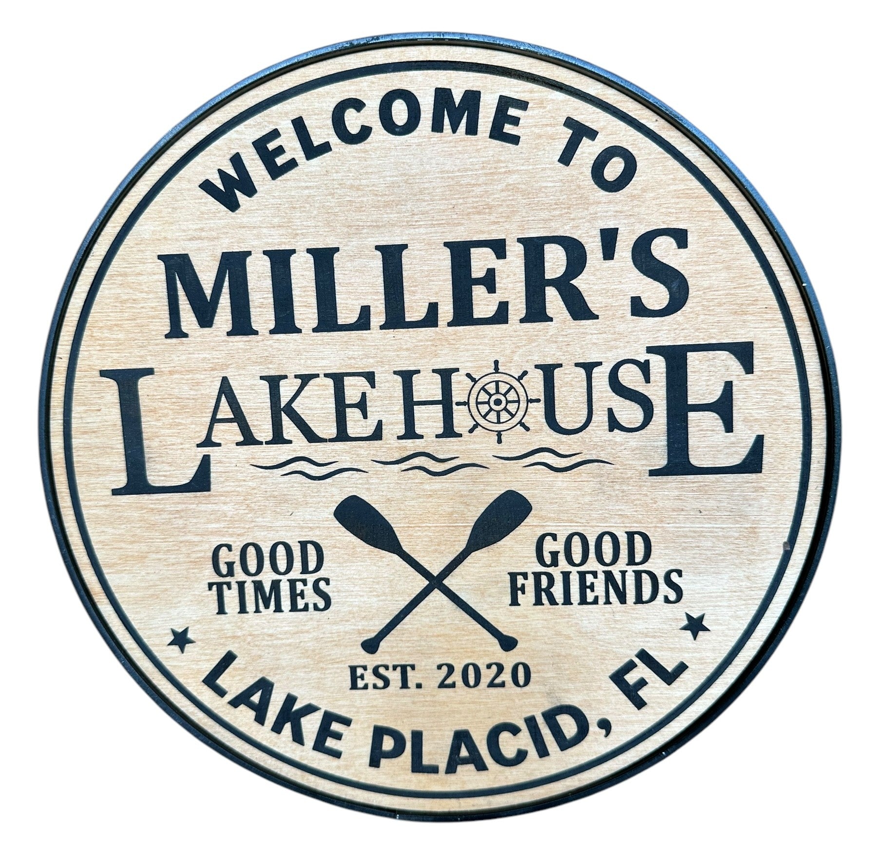 Welcome to Our Lakehouse Custom Sign – Rustic Charm for Your Lakeside ...